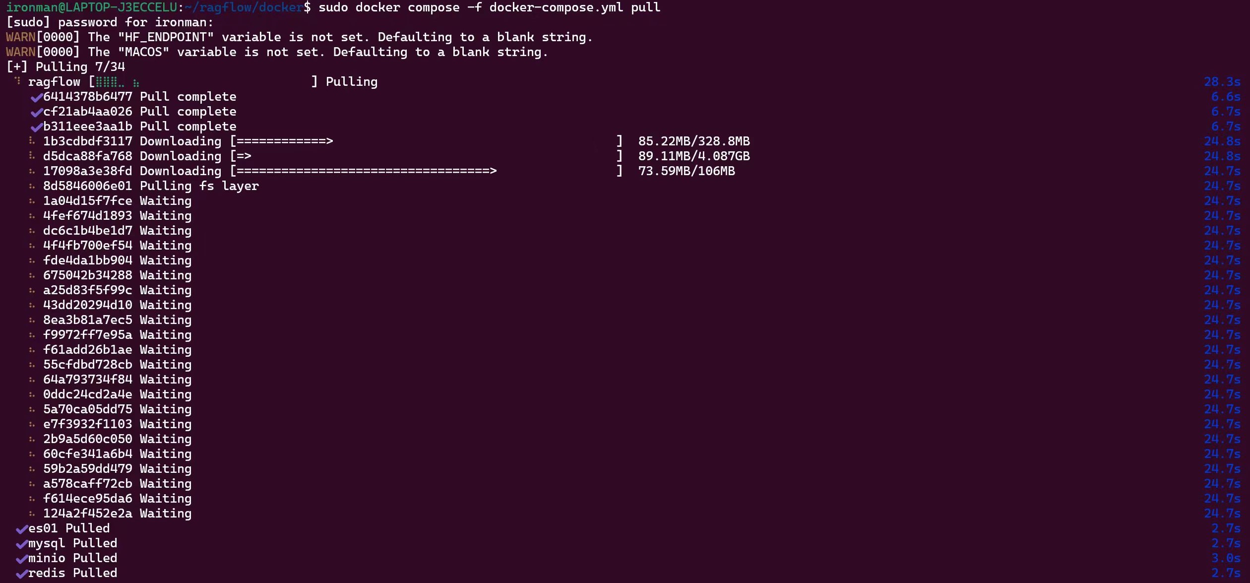 WSL2+Ubuntu22.04下，如何部署RAGFlow知识库_wsl2安装ubuntu ragflow-CSDN博客