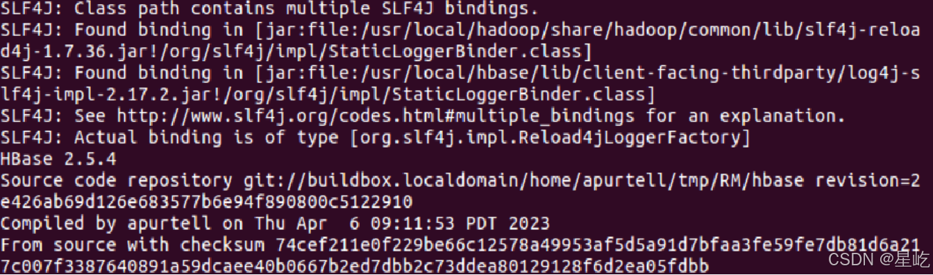Ubuntu 大数据环境搭建（三）：HBase的安装和基础编程_hbase2.5.4安装和编程实践指南实验报告-CSDN博客