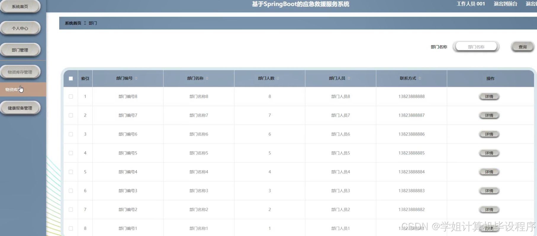 【开题报告】基于springbootvue应急救援服务系统(程序源码论文 计算机毕业设计基于vuespringboot的智慧急救
