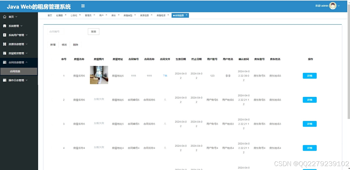 195基于java Ssm Springboot房屋租赁租房管理系统(源码文档运行视频讲解视频) Csdn博客