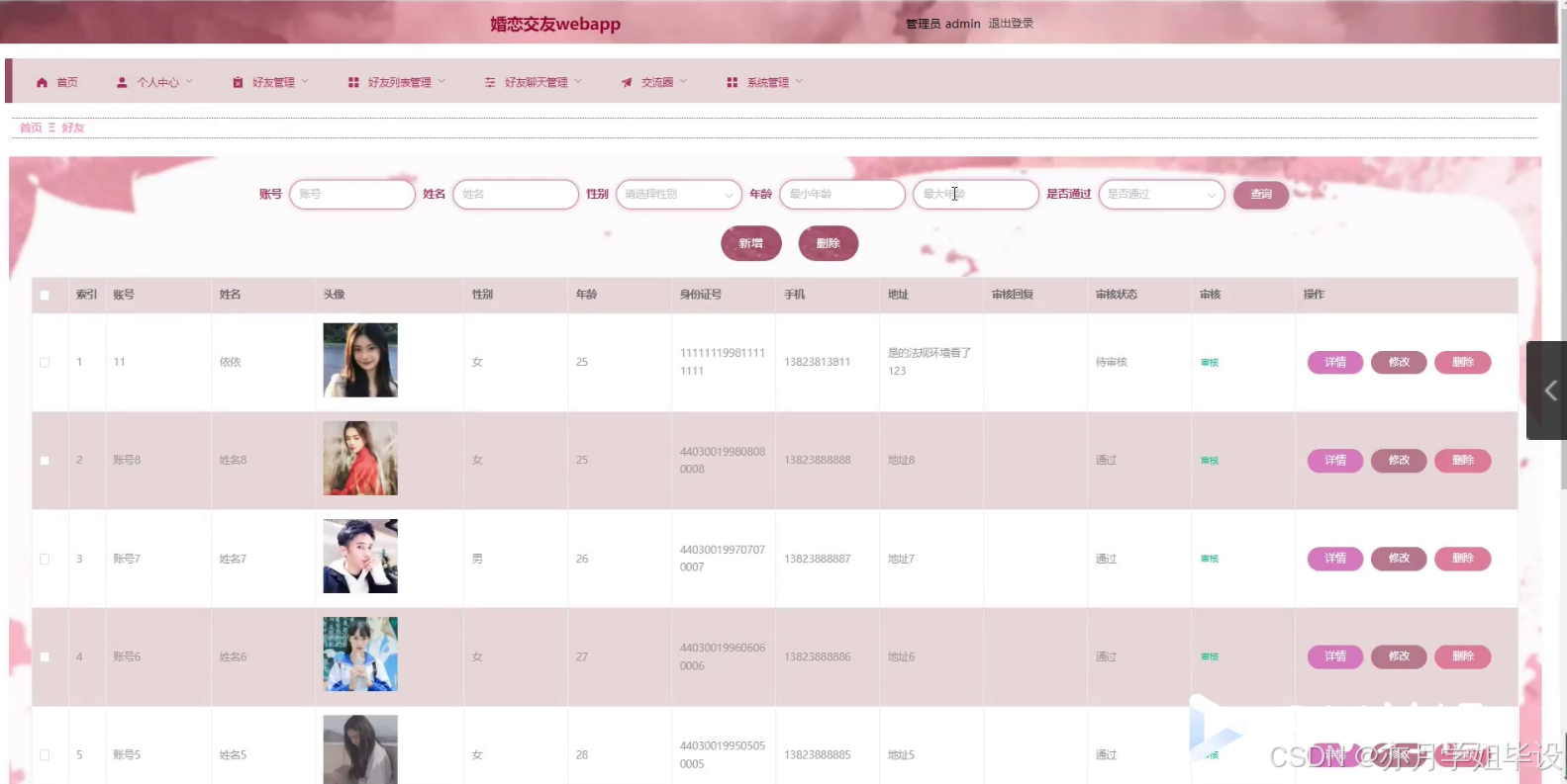 基于nodejsvue婚恋交友webapp(开题程序论文)计算机毕业设计开发恋爱webapp Csdn博客