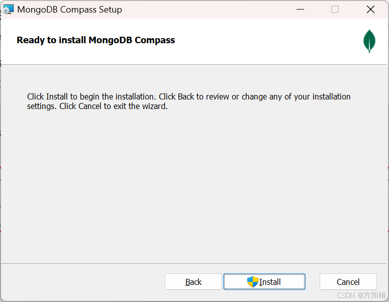 安装备忘录：MongoDB_mongodb compass下载-CSDN博客