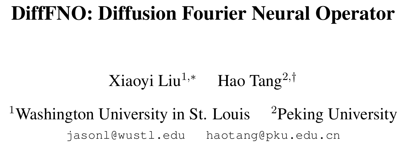 CVPR 2025 Oral | DiffFNO: Diffusion Fourier Neural Operator-CSDN博客