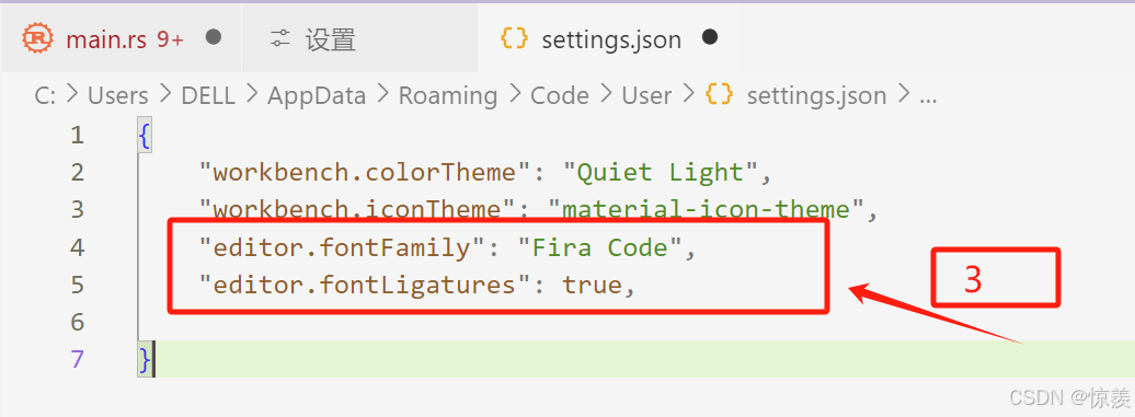 vscode编写rust程序需要用的Fira_code字体的安装详细过程_vscode fira code-CSDN博客