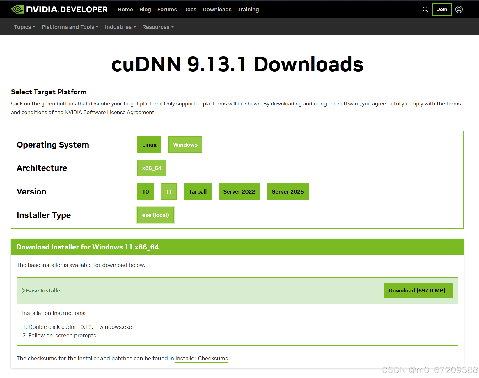 【万字超全指南+踩坑】NVIDIA580& CUDA13& cuDNN9.13 一次全部安装最新版 Win11& Ubuntu& WSL2-CSDN博客