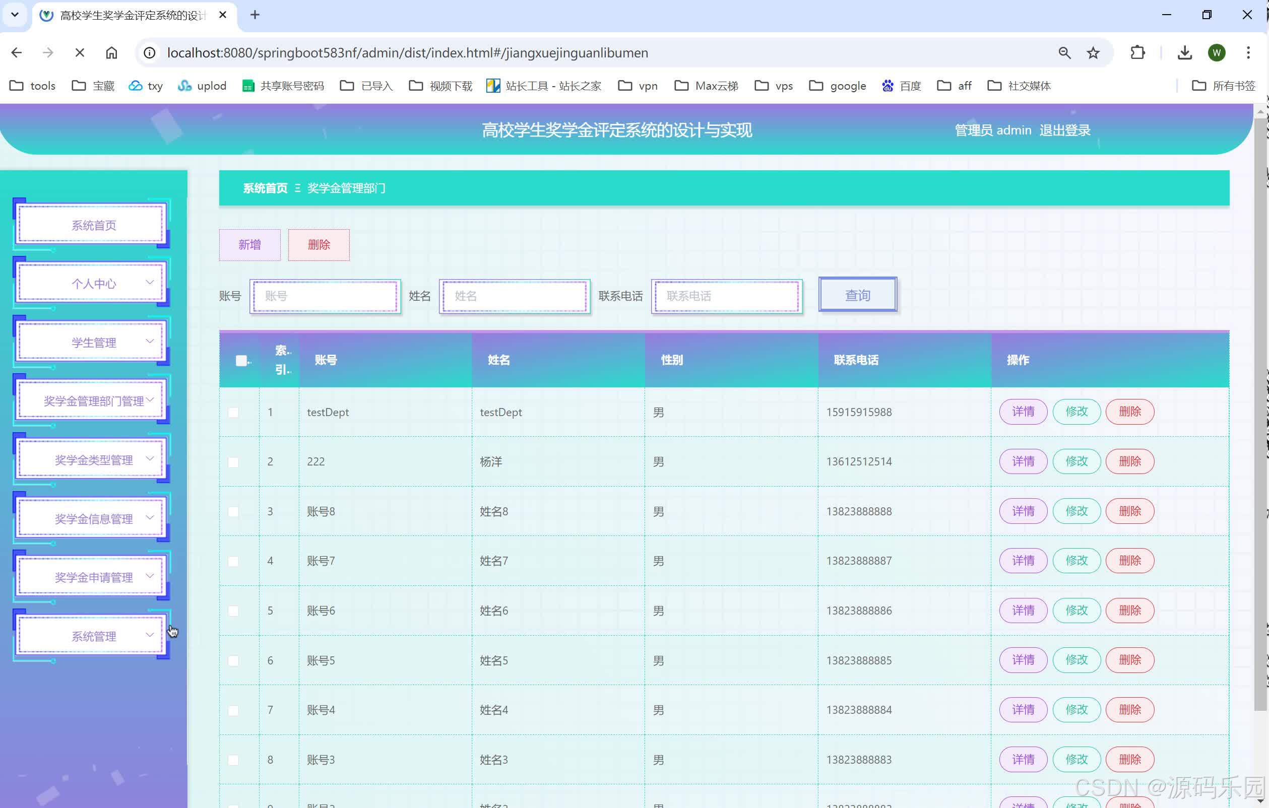 基于springbootmysqlssmvuejs的高校学生奖学金评定系统 Csdn博客