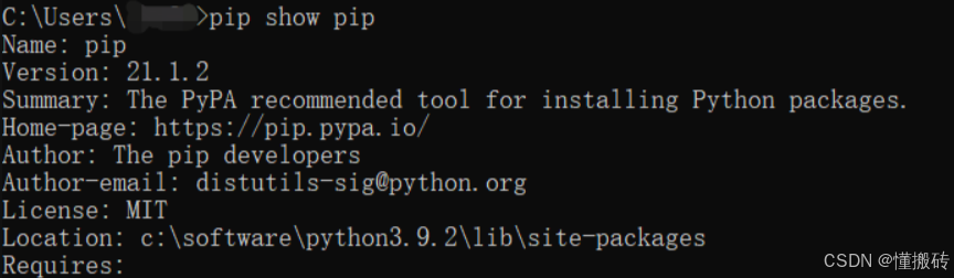 python3 pip安装第三方库失败，WARNING: You are using pip version 20.2.3； however, version 21.1.2 is ...