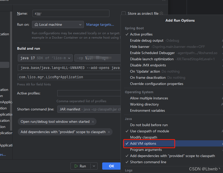 jdk17 报错： module java.base does not “opens java.math” to unnamed module ...