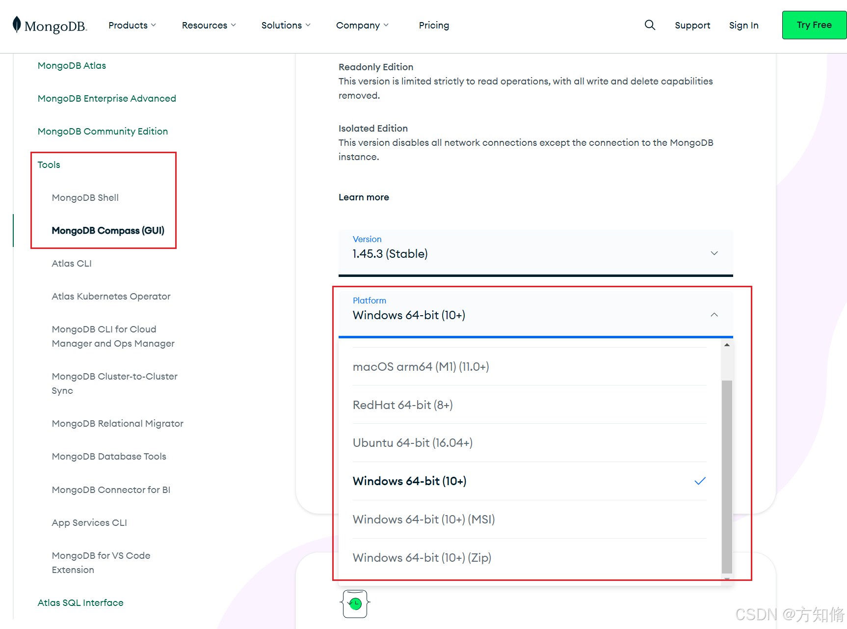安装备忘录：MongoDB_mongodb compass下载-CSDN博客