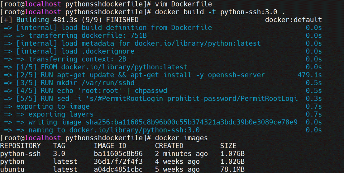 Docker制作pythonssh镜像_docker搭建python环境并远程ssh-CSDN博客