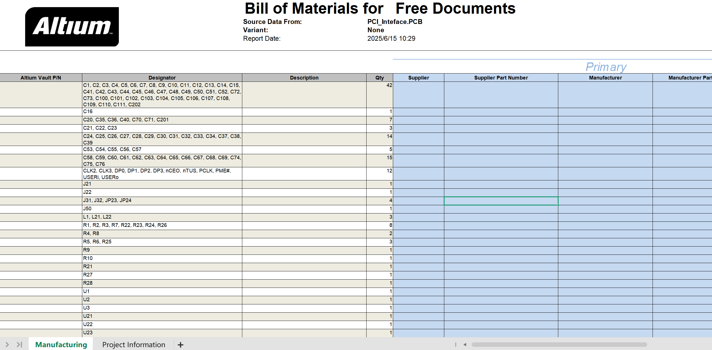 Altium Designer：AD BOM表的导出_ad导出bom表-CSDN博客