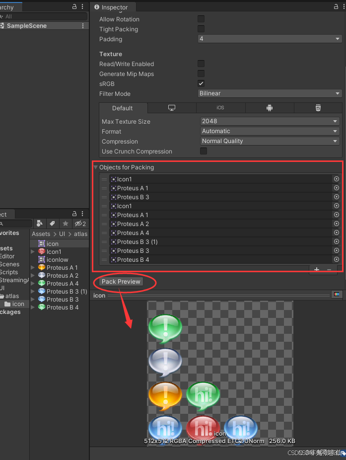 Unity引擎的spriteatlas图集功能使用介绍 Csdn博客