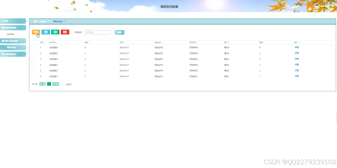 281基于java ssm springboot科研项目实验室系统实验预算资金实验设备（源码+文档+运行视频+讲解视频）-CSDN博客