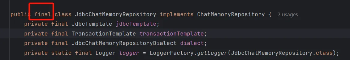 使用JDBC存储消息时间重置问题 spring-ai-starter-model-chat-memory-repository-jdbc_jdbcchatmemoryrepository-CSDN博客