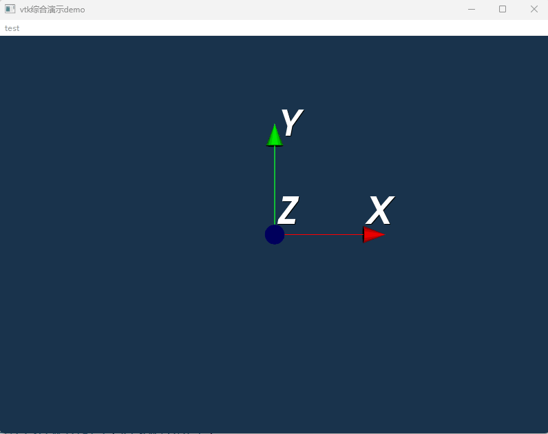 Vtk实战笔记(2)将vtk嵌入到qwidget内并绘制显示3d坐标轴c Vtk 二维图嵌入qwidget Csdn博客