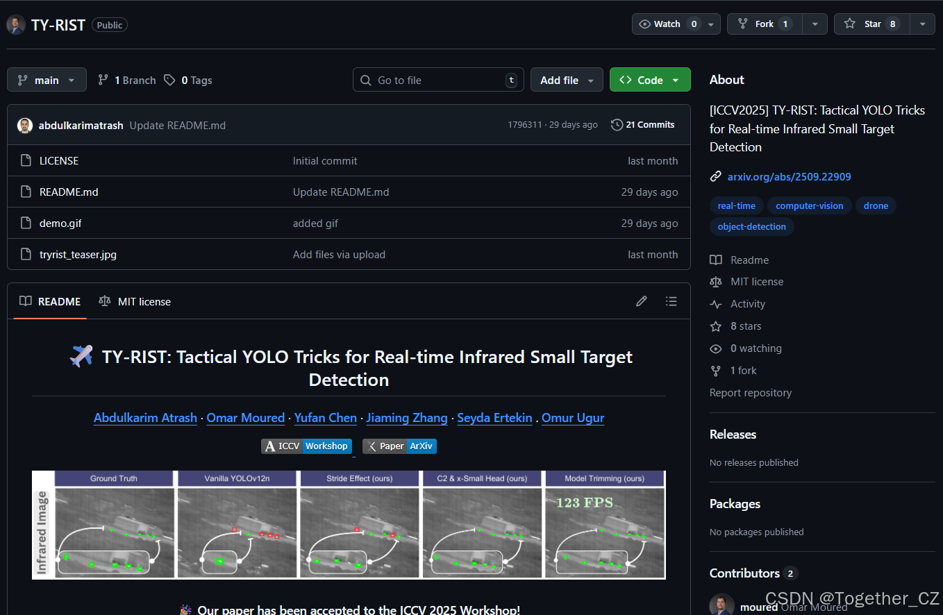 TY-RIST: Tactical YOLO Tricks for Real-time Infrared Small Target Detection——面向实时红外小目标检测的战术YOLO ...