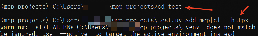 uv add mcp[cli] httpx报错No `pyproject.toml` found in current directory or any parent directory-CSDN博客
