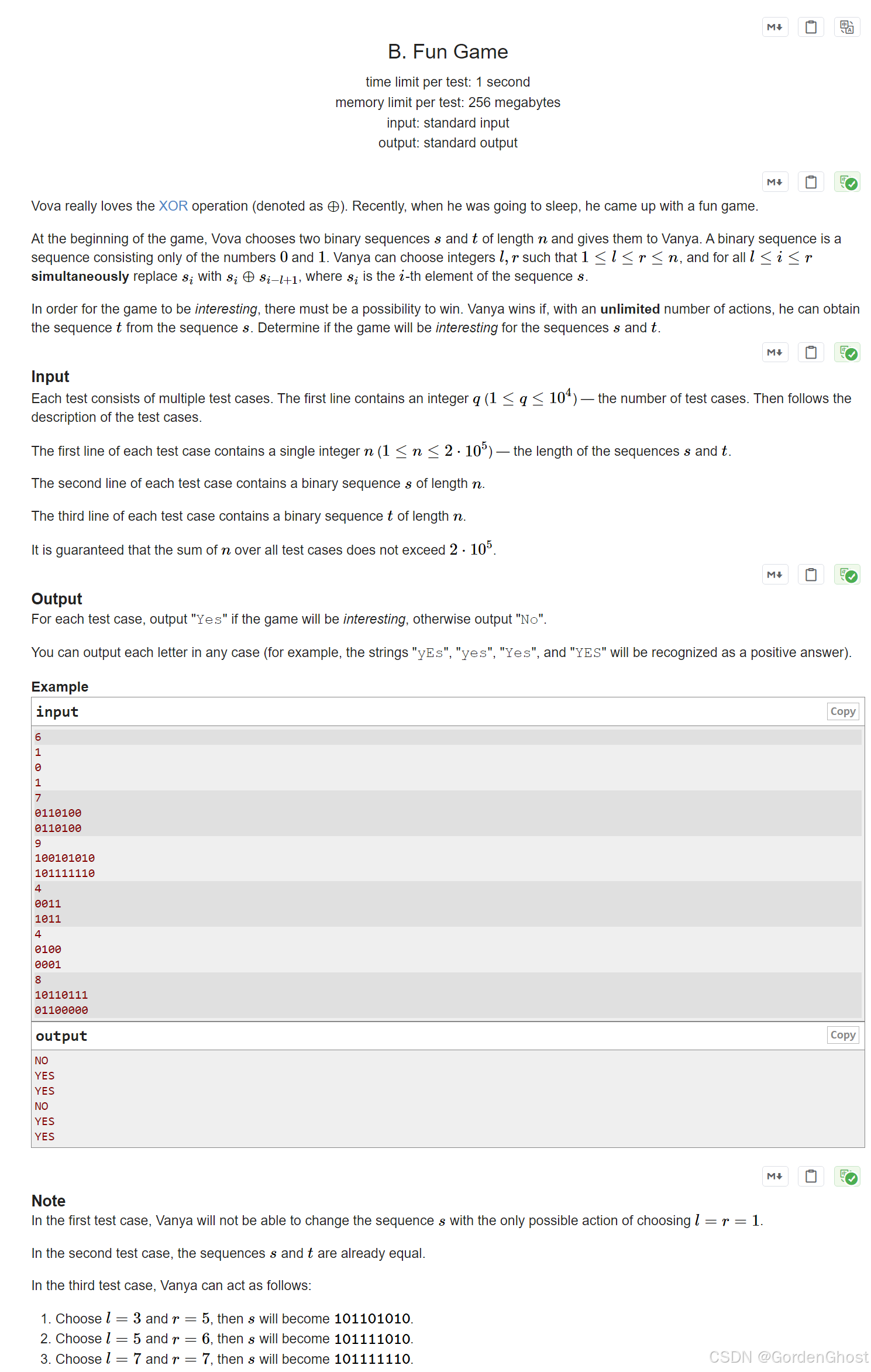 Fun Game（Round 959）-CSDN博客