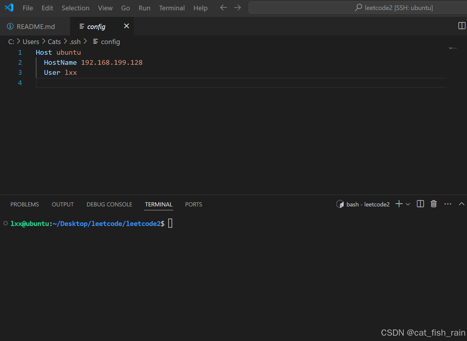 使用VSCode 远程连接SSH ,编写代码_vscode ssh-remote ip地址-CSDN博客