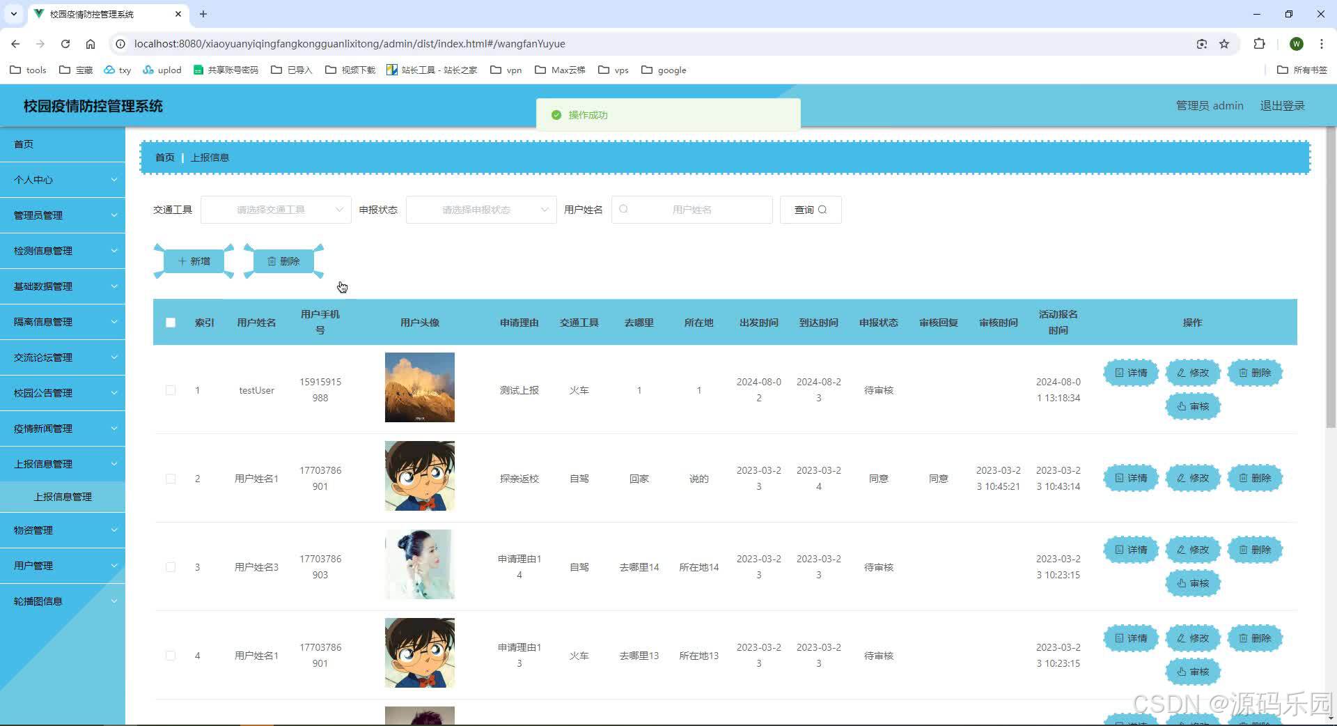 基于springbootmysqlssmvuejs的校园疫情防控管理附论文 Csdn博客