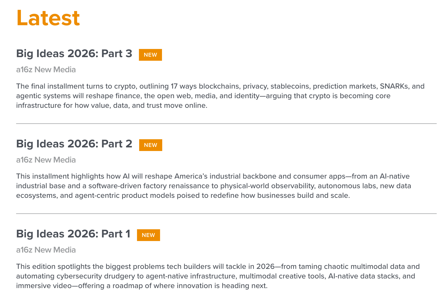 A16Z — Big Ideas 2026: Part 1 翻译版_big ideas 2026 a16z原文-CSDN博客