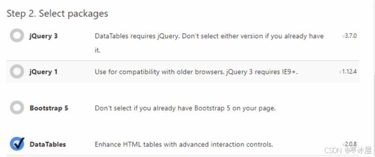 使用DataTables.net的ASP.NET8——第8部分——选择行-CSDN博客