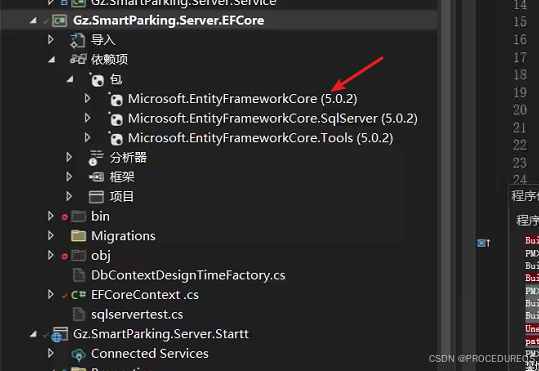 Unable to create a ‘DbContext‘ of type ‘EFCoreContext‘. The exception ‘Object reference not set ...