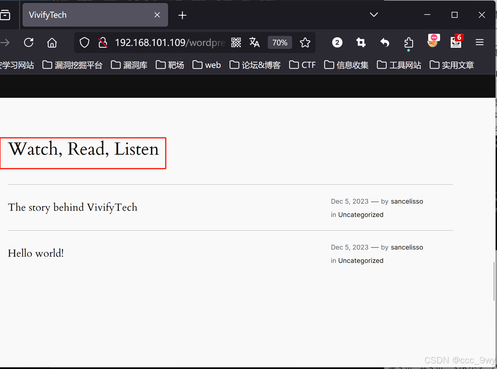 HackMyVM-VivifyTech靶机的测试报告_vivifytech靶场-CSDN博客