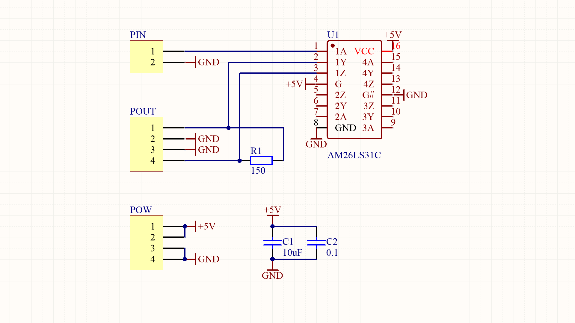AM26LS31 四路差分线路驱动器特性初步测试_am26ls31电路图-CSDN博客