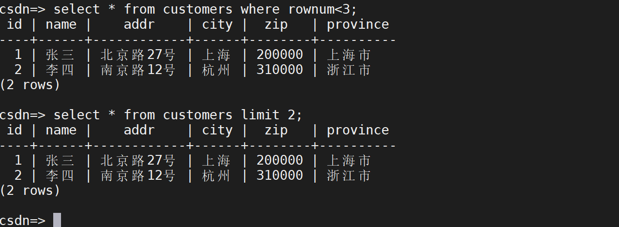 GaussDB top的用法_高斯数据库 不支持top-CSDN博客