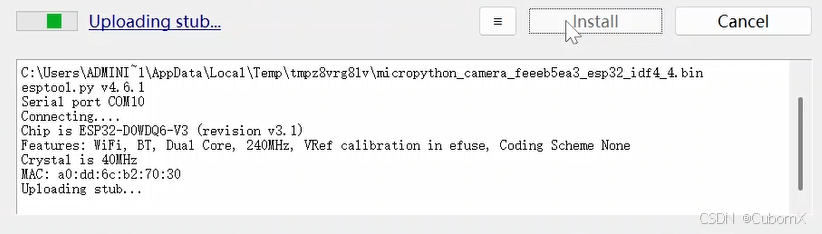 【详细教程】使用thonny通过烧录座为esp32 Cam准备micropythonthonny Esp32 Csdn博客