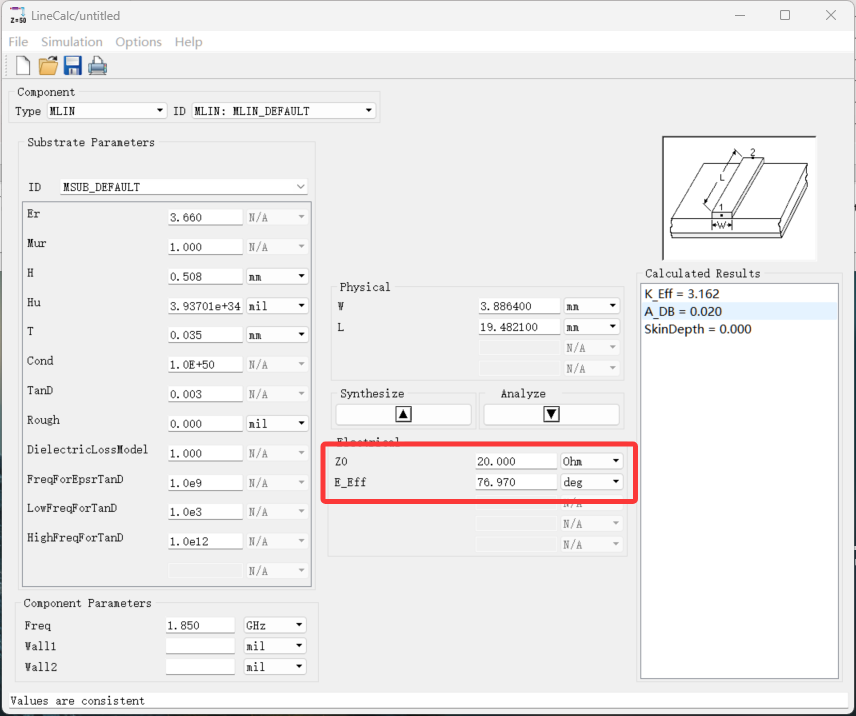 ads中linecalc工具的使用-CSDN博客