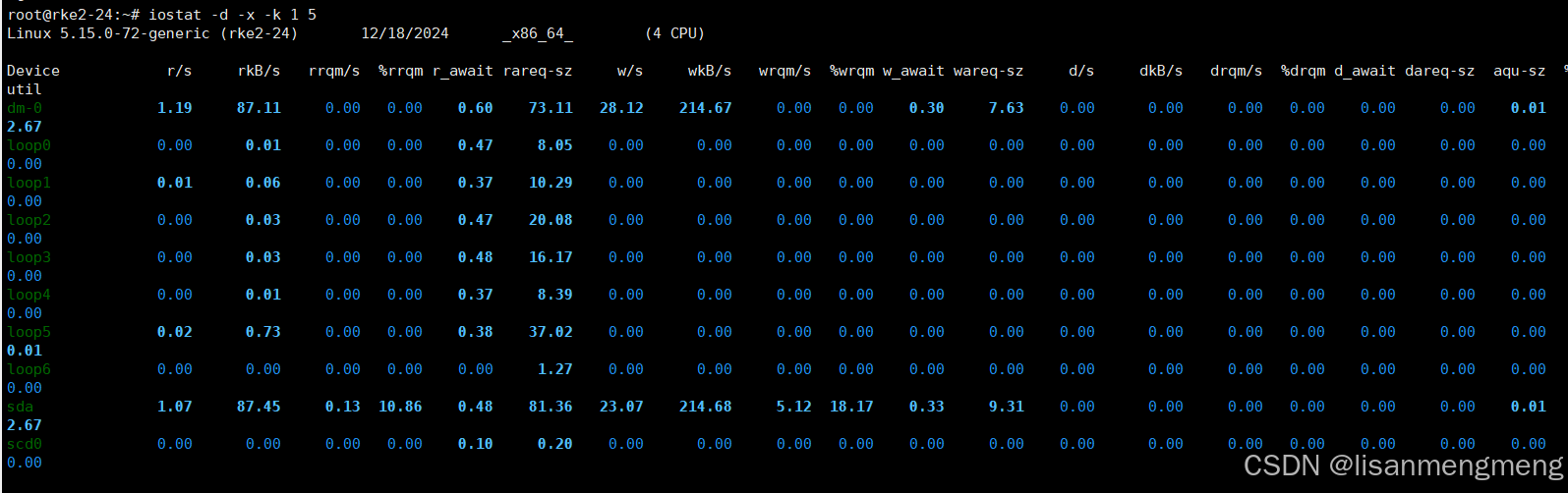 iostat 命令使用和案例介绍_iostat查看cpu-CSDN博客