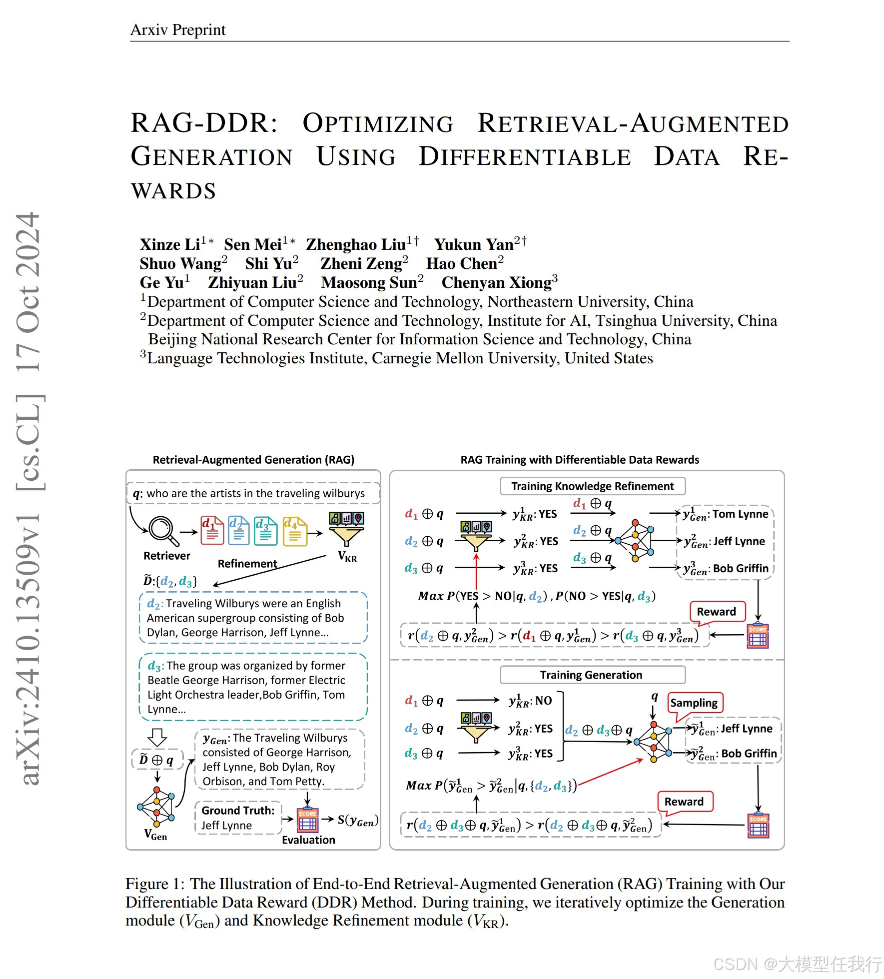西北大学：模块数据偏好训练RAG系统_rag-ddr: optimizing retrieval-augmented generation-CSDN博客