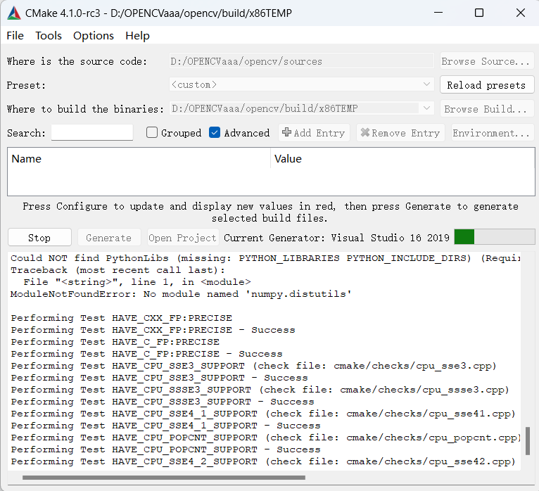 通过Visual Studio编译获得OpenCV32位库(x86文件夹)，并在Visual Studio配置OpenCV库(64和32位同理)，附带详细操作_opencv 32位-CSDN博客
