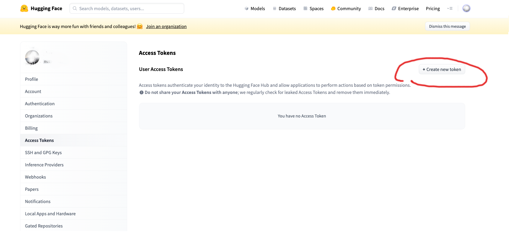 huggingface注册，获取token（纯小白版）_huggingface token-CSDN博客