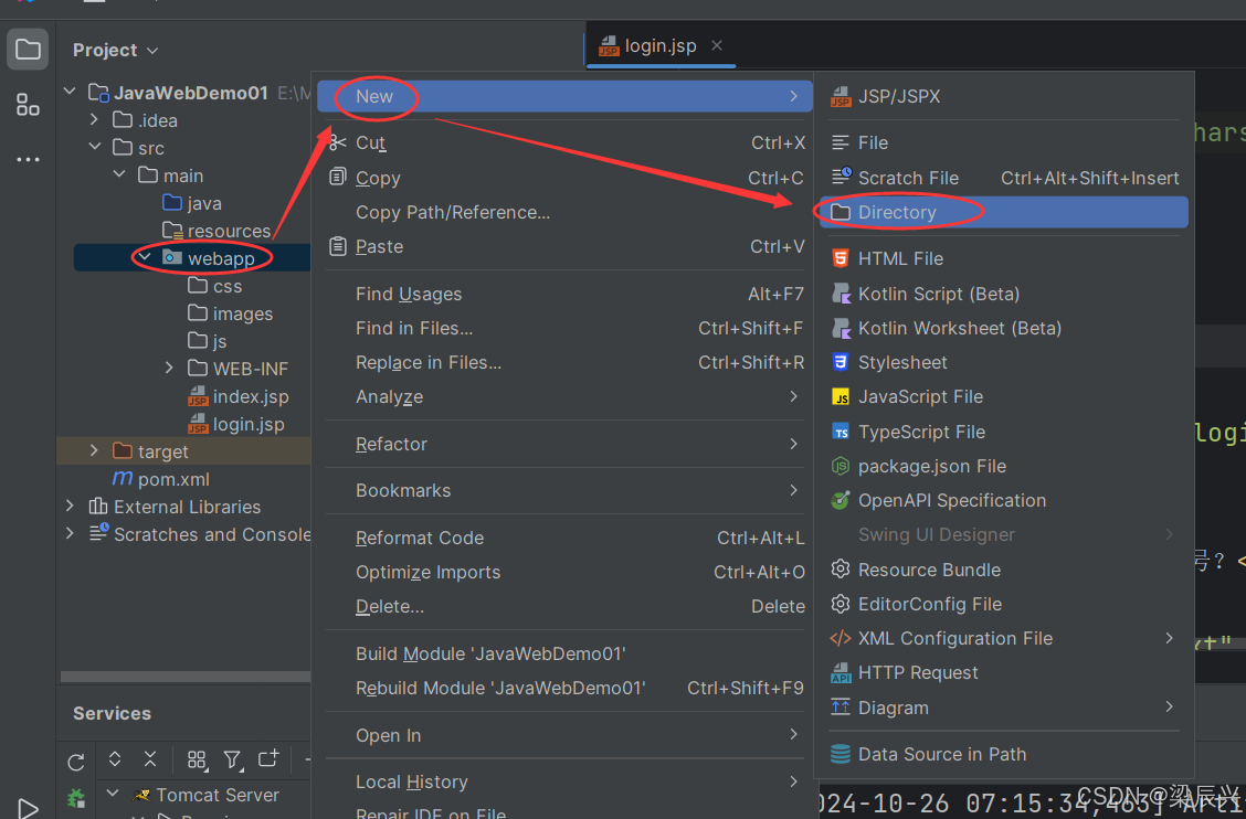 使用IDEA2022.2.2 创建JavaWeb项目 使用JSP实现登录功能_javaweb微博登录页面代码截图idea-CSDN博客