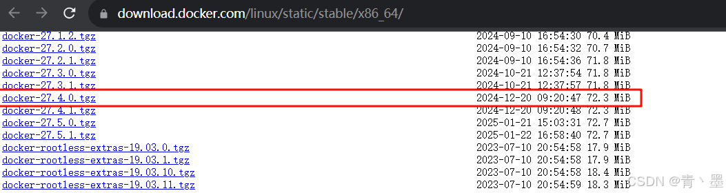 Linux部署docker27.4.0_linux docker安装包下载-CSDN博客