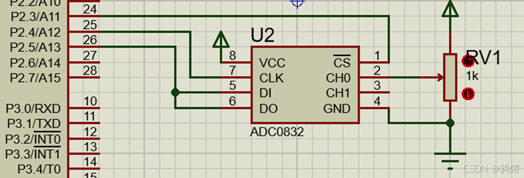 基于51单片机Proteus的A/D 转换芯片 ADC0832 的仿真技术_单片机proteus adc0832-CSDN博客