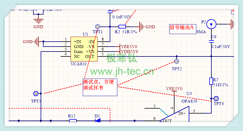 VCA810 AGC/VCA原理图电路图PCB设计以及注意事项_基于vca810压控移相器电路-CSDN博客
