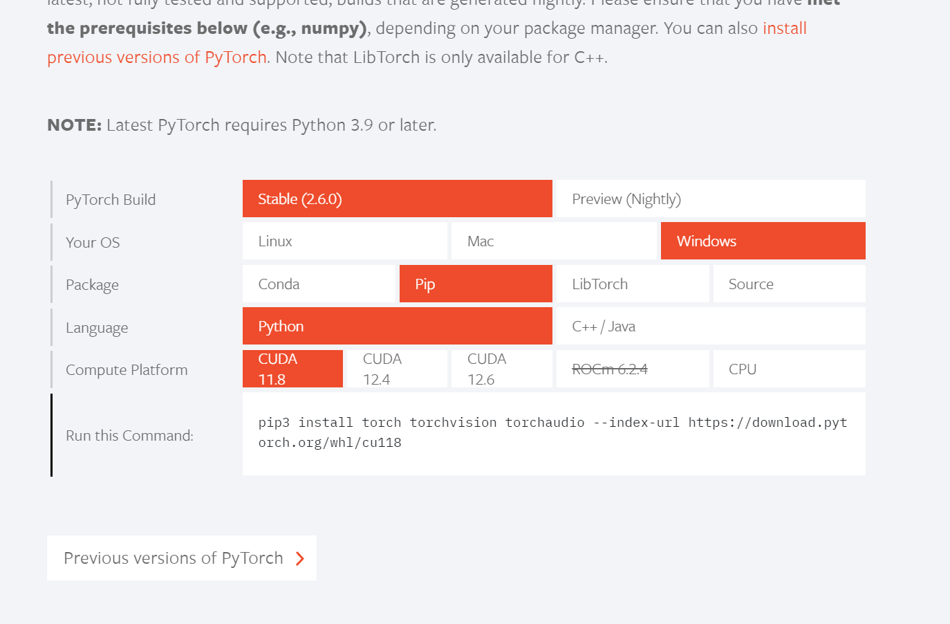 2025年Pytorch-gpu版本安装（各种情况适用自己的安装需求，亲测绝对有效，示例安装torch2.6.0，过程详细面向小白）_torch gpu版本-CSDN博客