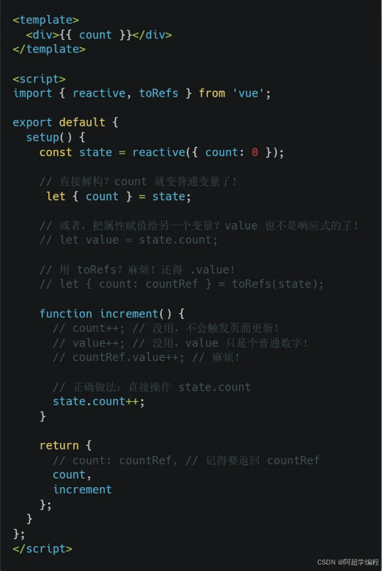 Vue3 响应式实践——reactive与ref_vue reactive 置空-CSDN博客