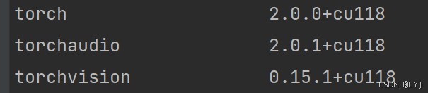 PyTorch三件套安装的坑_torch 2.0.0+cu118-CSDN博客