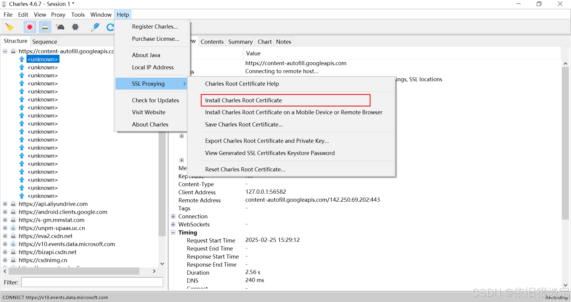 对Charles代理到的电脑或手机端的https进行解密_charles 解密-CSDN博客