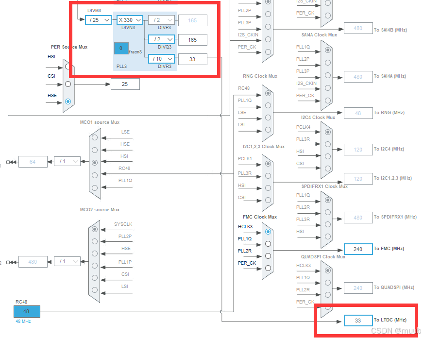 【CubeMX-HAL库】STM32H743—LTDC配置RGB接口屏幕_stm32h743 ltdc-CSDN博客