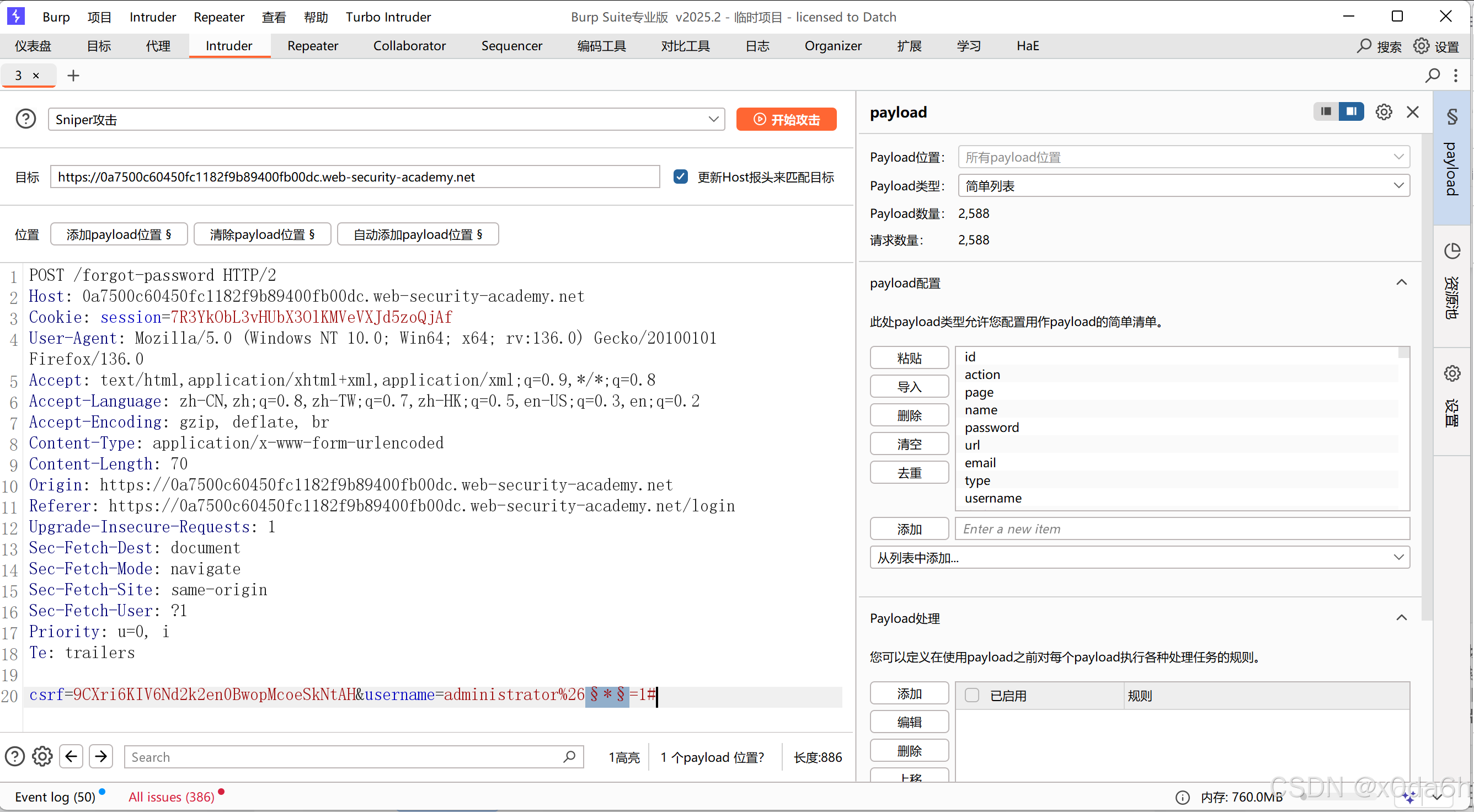 PortswiggerLab：Exploiting server-side parameter pollution in a query string_lab: exploiting ...