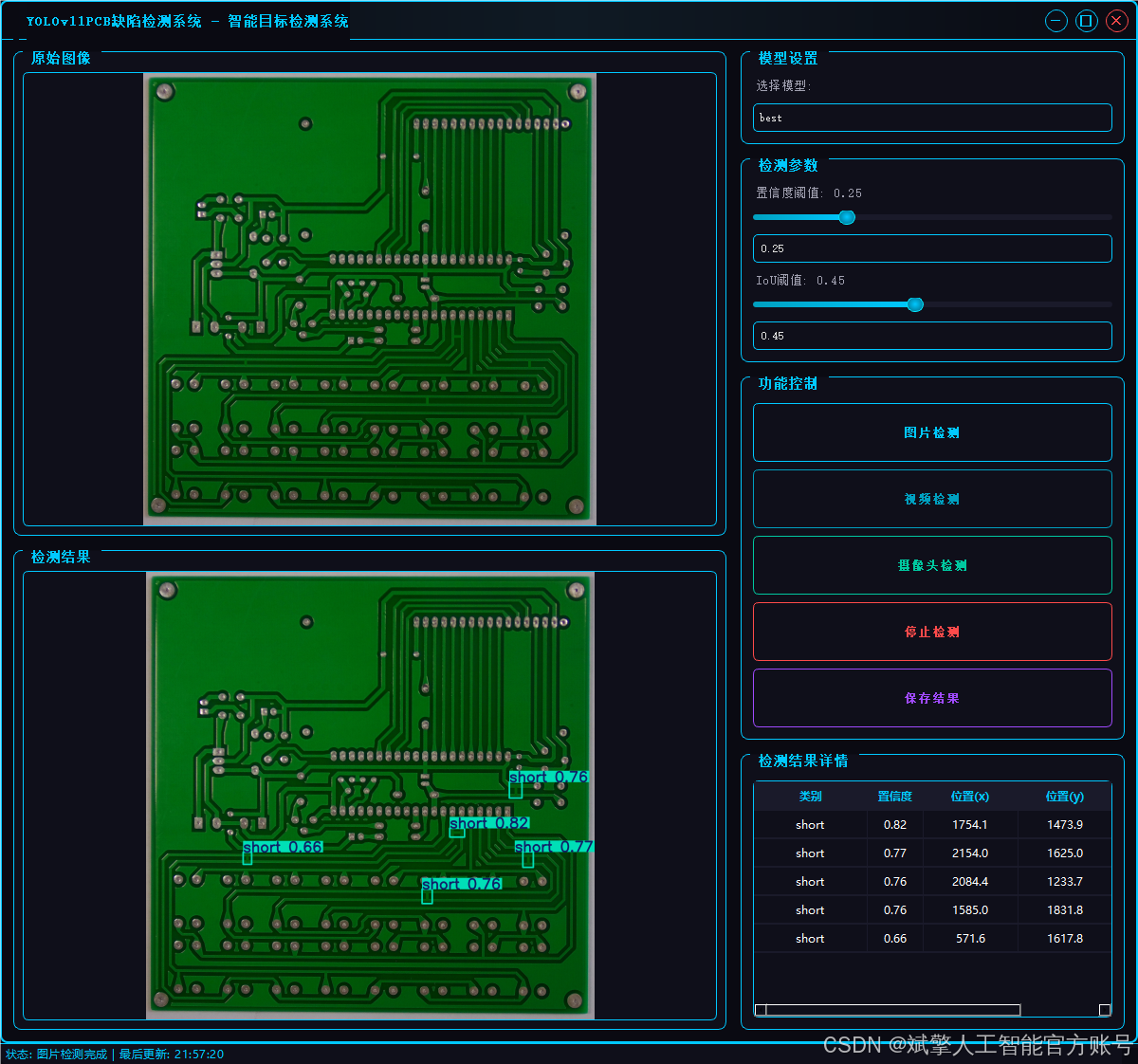基于深度学习YOLOv11的PCB电路板缺陷检测系统（YOLOv11+YOLO数据集+UI界面+登录注册界面+Python项目源码+模型）_基于改进yolov11的fpc缺陷检测及系统实现 ...