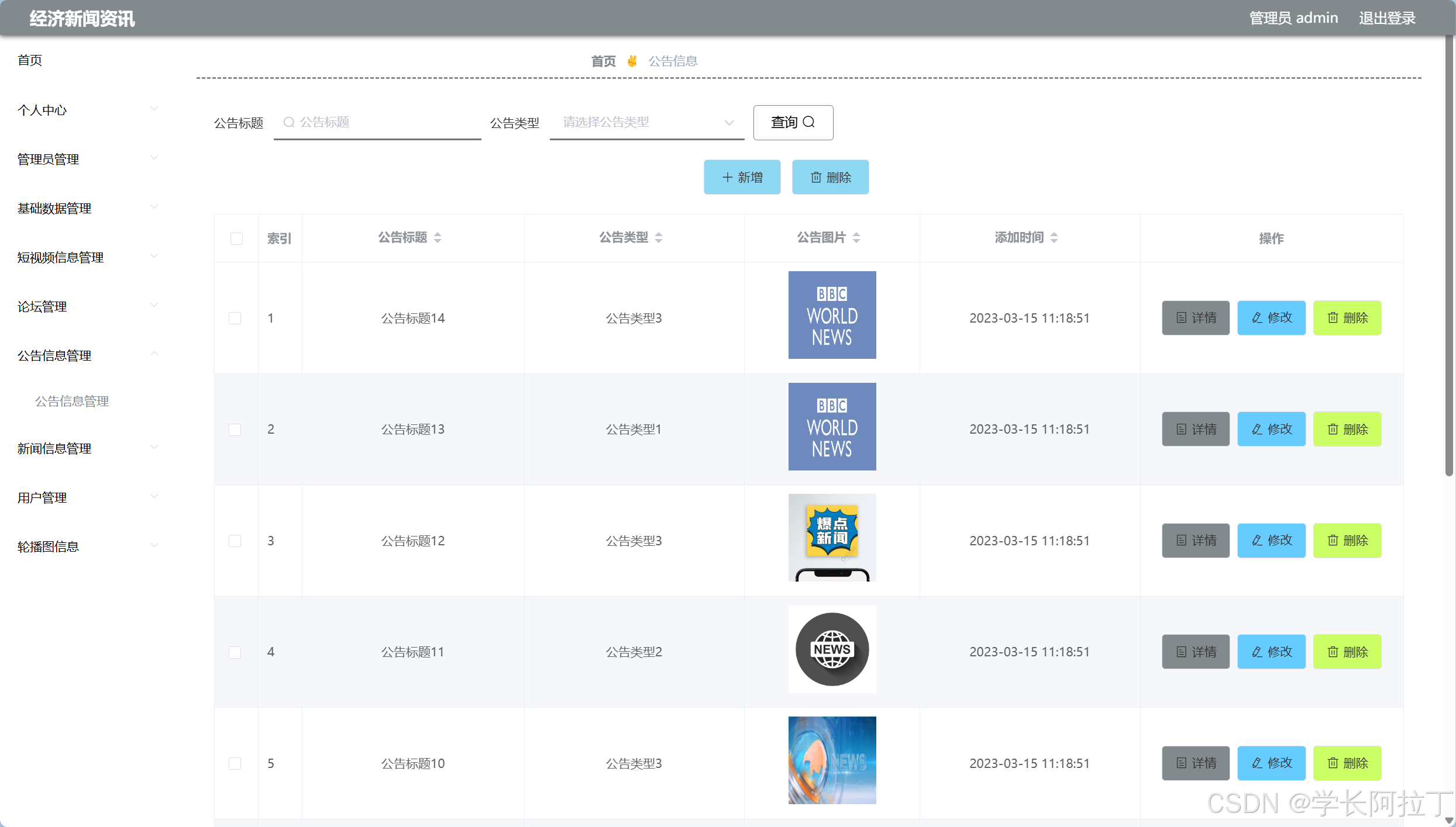 毕业设计基于springboot的经济新闻资讯的微信小程序【代码论文ppt】springboot微信小程序开发 通用新闻发布 Csdn博客