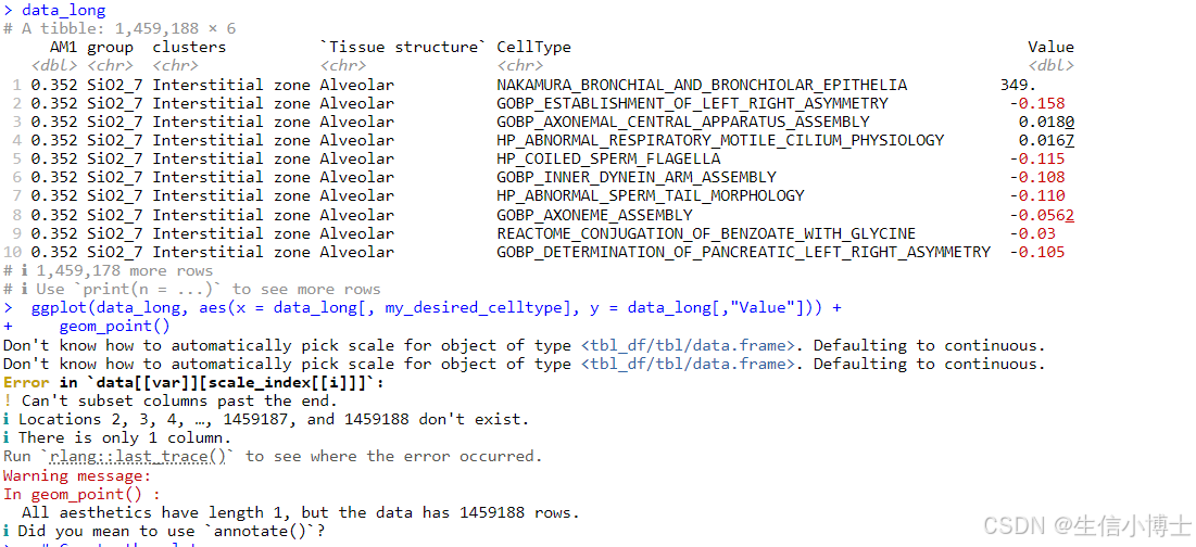 Don‘t know how to automatically pick scale for object of type ＜tbl_df/tbl/data.frame ...