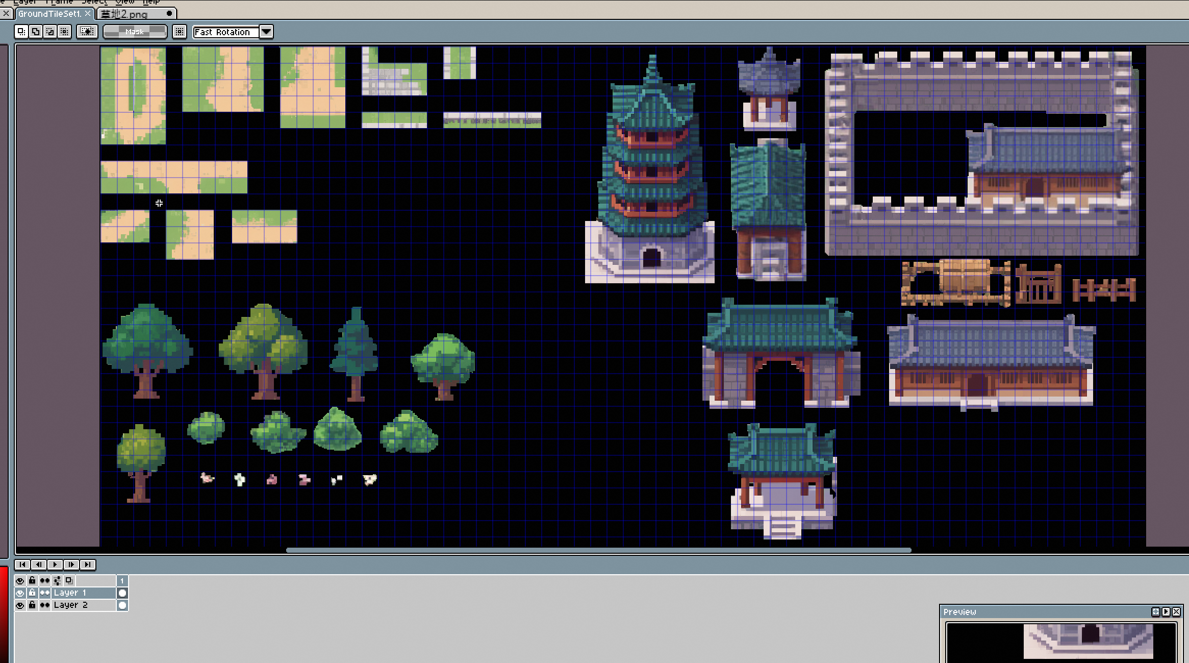 Aseprite工具入门教程5之Tilemap地图_tilemap palette-CSDN博客